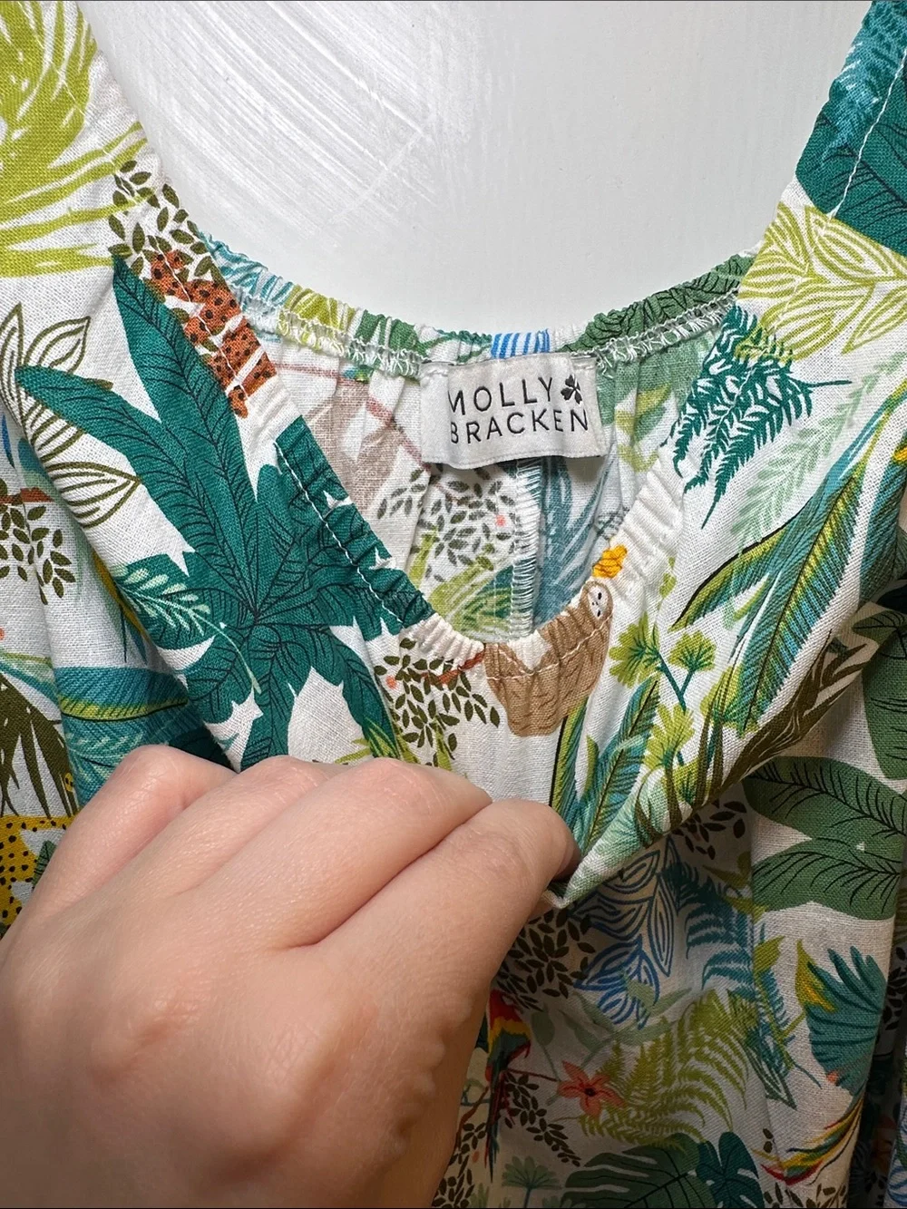 Molly Bracken | Dresses | Molly Bracken Tropical Leaf Print Maxi Dress ...